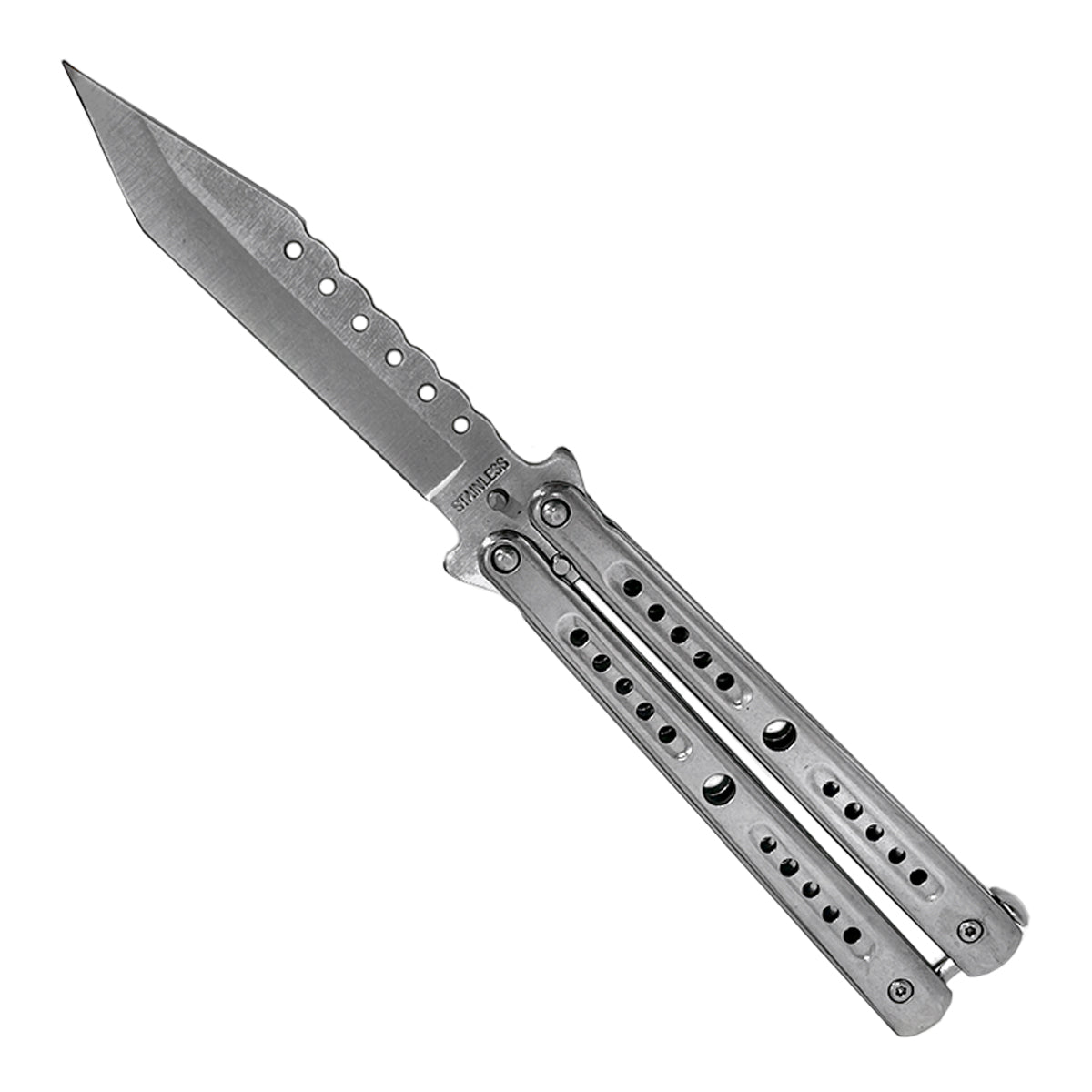 Chrome "Tikal" Butterfly Knife – CS Tactical Edge