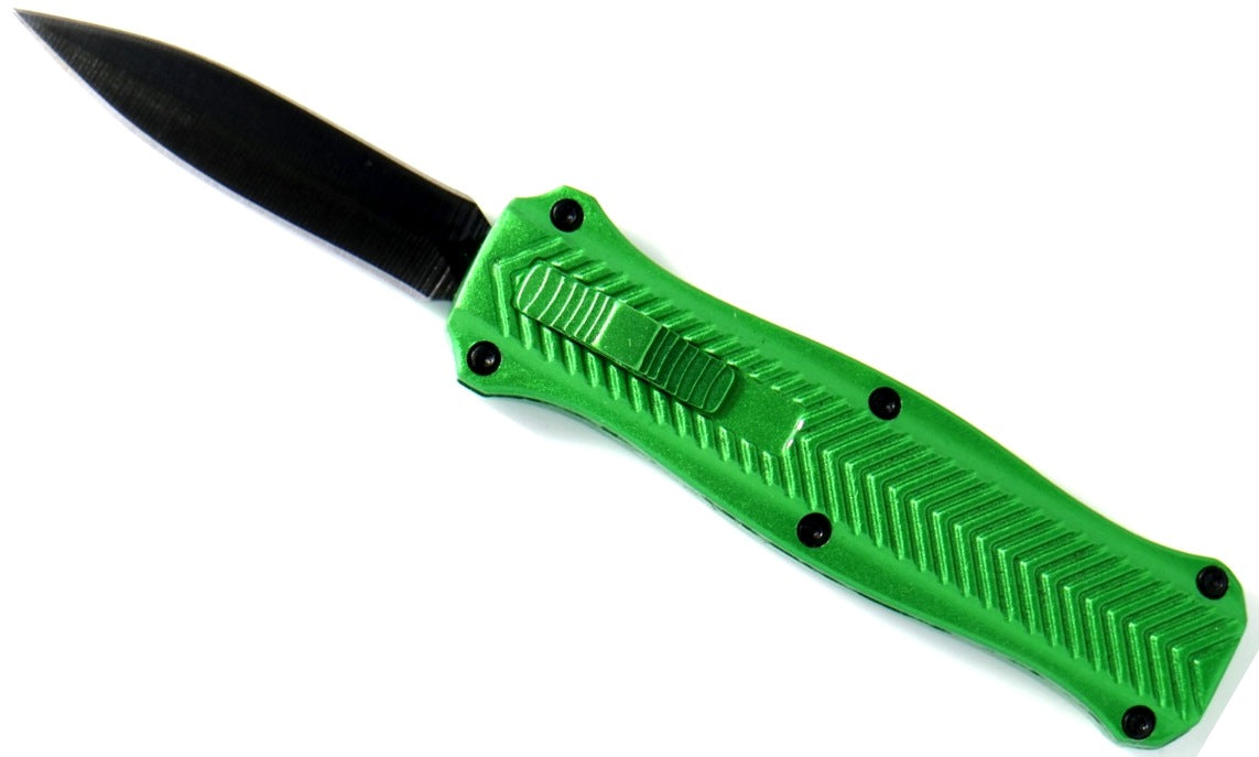 "Cautious" Green Mini OTF Knife – CS Tactical Edge
