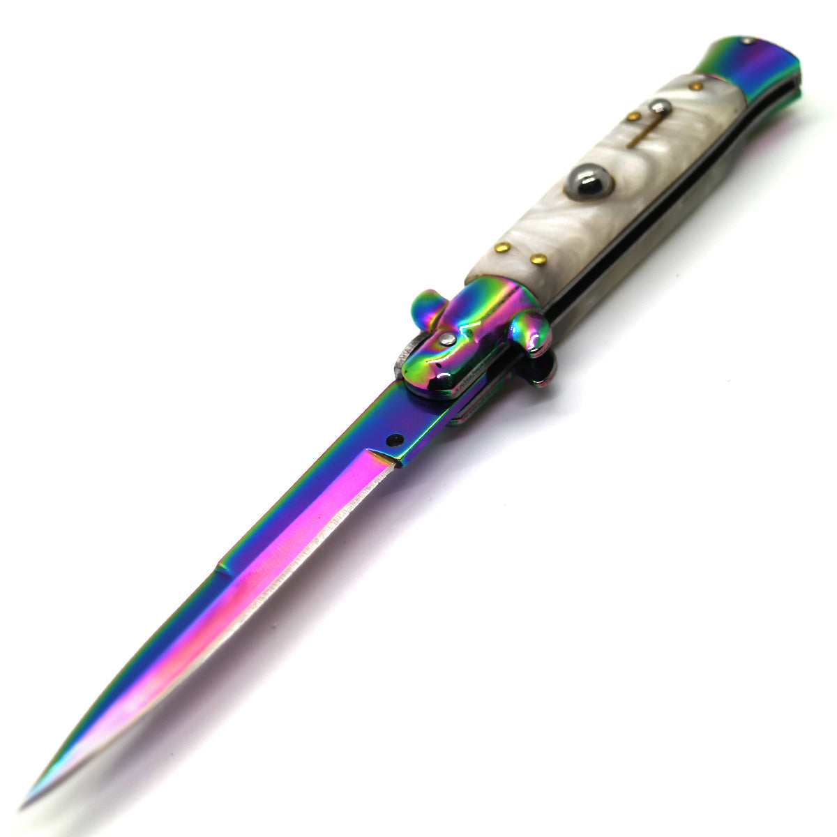 Switchblade for Sale - "Classico" Rainbow Switchblade | $5 Shipping ...