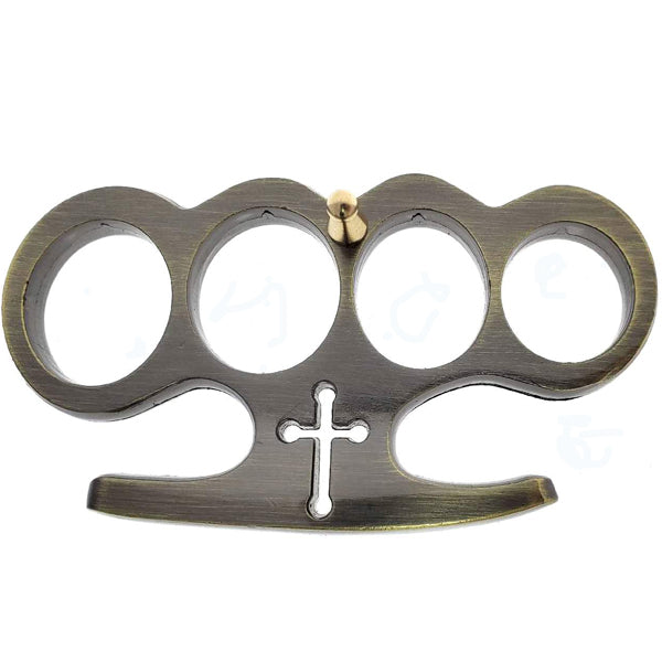 Bronze Cross Brass Knuckles – CS Tactical Edge