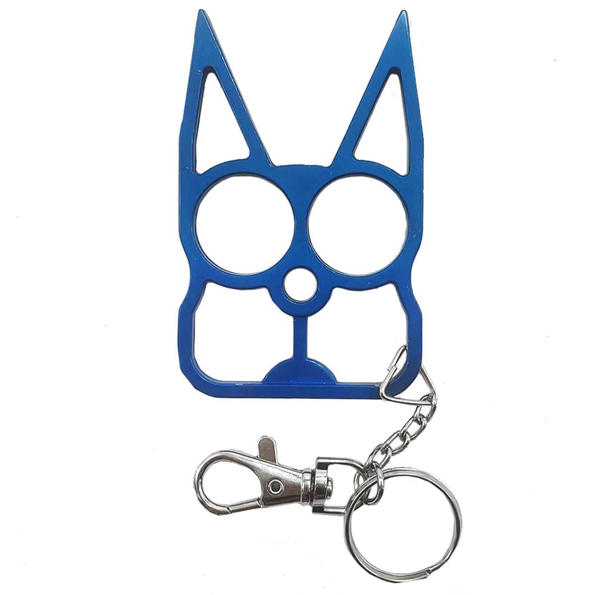 Blue Metal Cat Knuckles Self Defense Keychain – CS Tactical Edge
