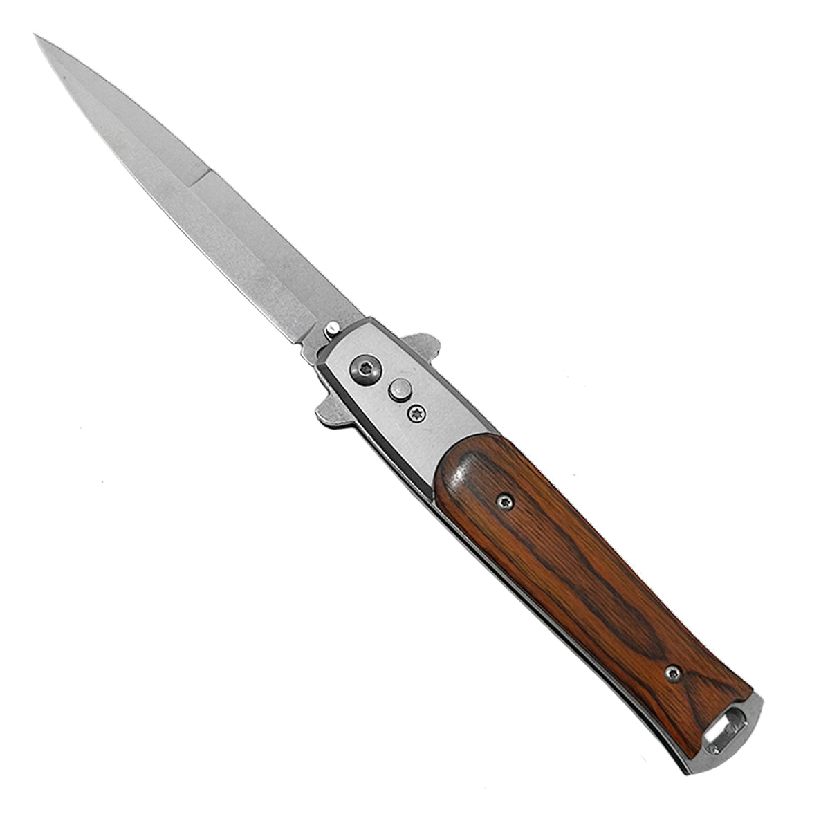 Switchblade for Sale - ‘Basico’ Wood Handle Automatic Switchblade – CS ...